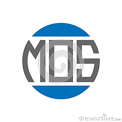 MOS Letter Logo Design On White Background. MOS Creative Initials ...