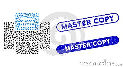 Ellipse Collage Printer With Textured Master Copy Watermarks Royalty ...