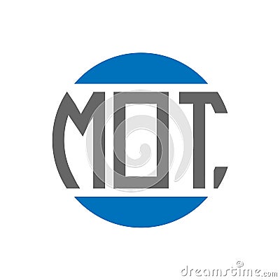 MOT Letter Logo Design On White Background. MOT Creative Initials ...