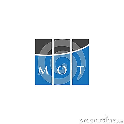 MOT Letter Logo Design On WHITE Background. MOT Creative Initials ...