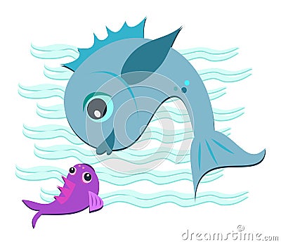 Mother And Baby Fish Royalty Free Stock Photos - Image: 19787648