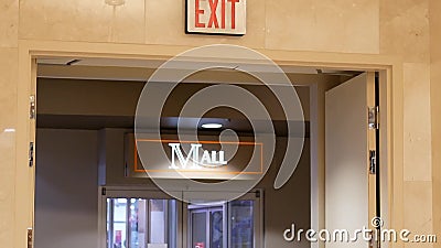Motion of Exit and Mall Sign Stock Footage - Video of security, danger ...