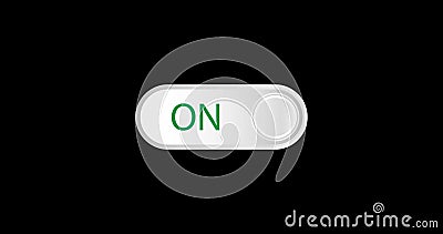 Switch on, Switch Off, Animation. Motion Graphic Design. Alpha Channel ...
