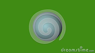 Motion Graphic Render of Planet Uranus Set Against Isolated Green ...
