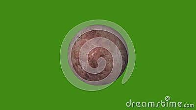 Motion Graphic Render of Spinning Dwarf Planet Makemake Isolated on ...