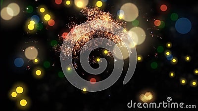 Fireworks Motion Graphics Animation Background Loop HD Stock Video ...