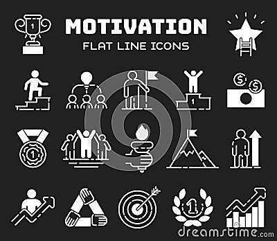 Motivation Concept Chart Icon Business Strategy Development Design And ...
