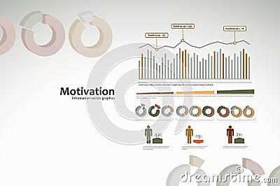 Motivation Infographics With Graphs And Statistics Stock Photos - Image ...