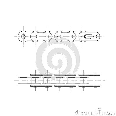 Motorcycle Chain Scheme Royalty Free Stock Photography - Image: 27335367