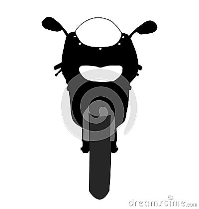 Motorcycle Front View Vector Stock Vector - Image: 47729996