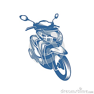Motorcycle Logo Design Template, Scooter Matic Icon Vector Design ...