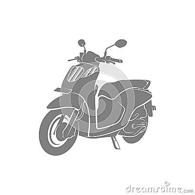 Motorcycle Logo Design Template, Scooter Matic Icon Vector Design ...