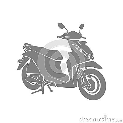 Motorcycle Logo Design Template, Scooter Matic Icon Vector Design ...