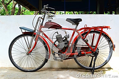 Motorized Bicycle Stock Photo - Image: 42228679