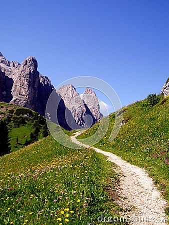 Mountain's Path Royalty Free Stock Image - Image: 6639576