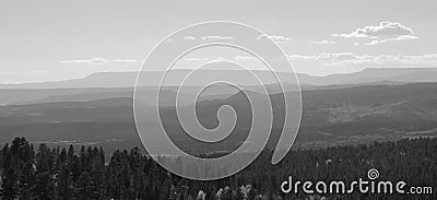 Mountains disappear into the distance - Stock Image - Everypixel