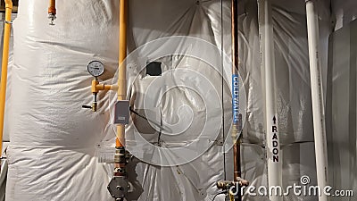 Mounted HVAC System Air Conditioner Return and Heating System in Home ...