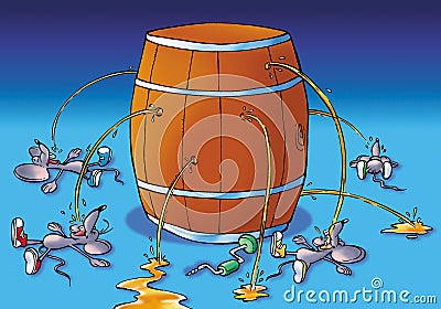 Mouse Drinking Stock Photo - Image: 8092100