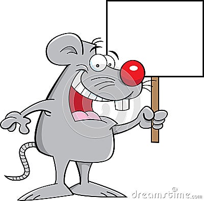 Mouse Holding A Sign Royalty Free Stock Photos - Image: 26225338