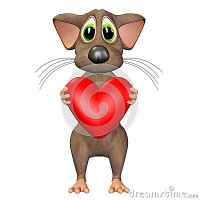 Mouse In Love Royalty Free Stock Photography - Image: 4258257