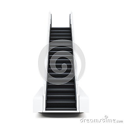 Movable Ramp Isolated On A White Background. 3d Illustration ...