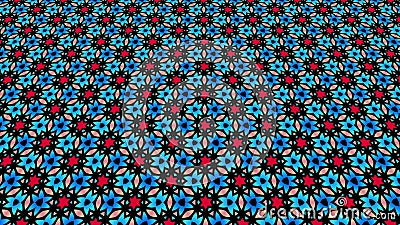 Graphic 2D Video Pattern that Tilts Up and Moves, Composed of Designs ...
