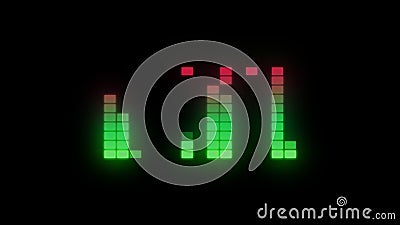 Moving Bars Audio Equalizer Sound Waves Meter Loop Animation Video ...
