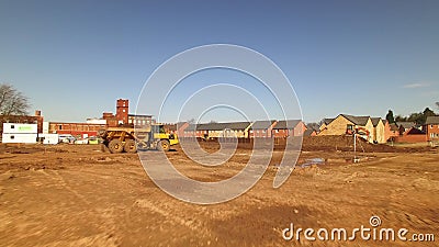An on going construction stock footage. Video of machine - 105575958