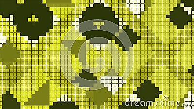Moving Geometric Pattern of Pixels. Motion. Pixel Stylish Animation ...
