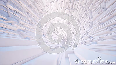 Moving Inside White Portal Looped Animation Stock Footage - Video of ...