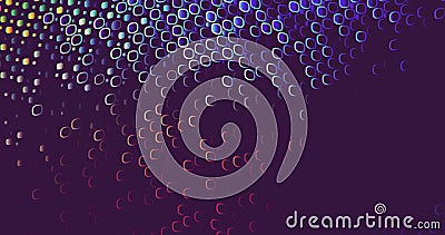 Moving Pattern of Colorful Dots Over the Purple Background - a Computer ...