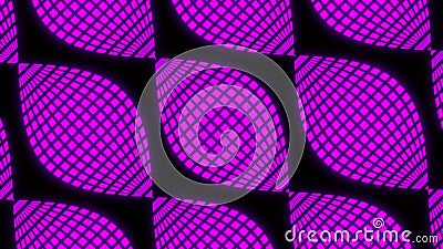 Moving Pattern with Retro 3d Lines. Design. Abstract Floral Lines Move ...