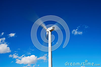 Moving Wind Turbine Royalty Free Stock Image - Image: 16096596