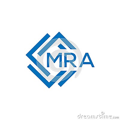 MRA Letter Logo Design On White Background. MRA Creative Circle Letter ...