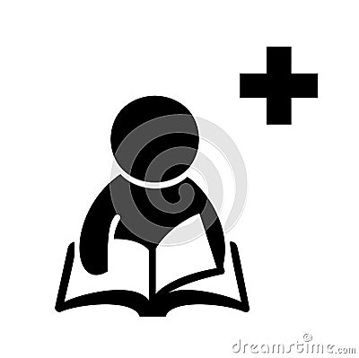 MSDS Station Black Icon, Vector Illustration, Isolate On White ...