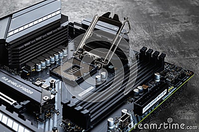 MSI Mag Z490 Tomahawk Gaming Motherboard With Open Cpu Socket Lever On ...