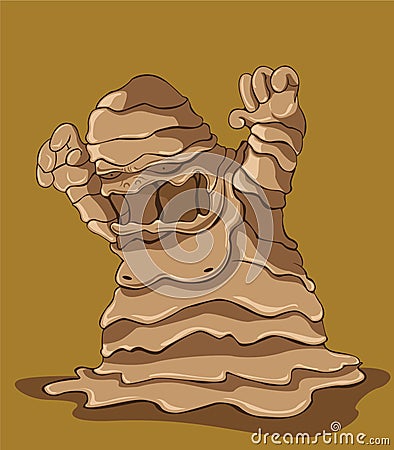 Mud Monster. Illustration Stock Image - Image: 33808621