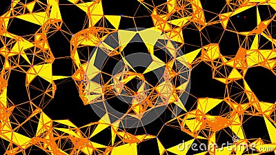 Multicolored Atomic Network Formation Stock Video - Video of fractal ...