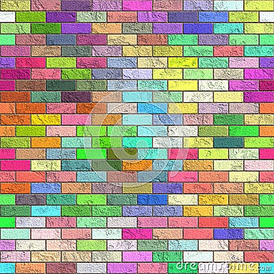Multicoloured Bricks Wall Stock Image - Image: 5817621