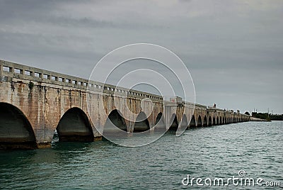 The Multiple Arches Of The Channel 2 Bridge At Islamorada Along The ...