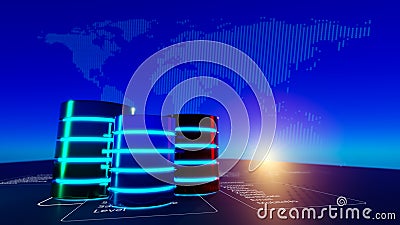 Multiple Database Is Placed On Relational Database Tables Royalty-Free ...