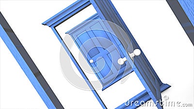 Multiple Door Opening Animation. Stock Video - Video of montage ...