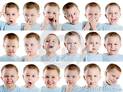 Multiple Facial Expression Royalty-Free Stock Image | CartoonDealer.com ...