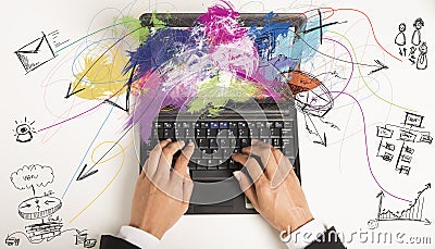 Multitasking Businesswoman At Work Royalty Free Stock Image - Image ...