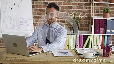 Multitasking man stock footage. Video of worker, tiredness - 82103180