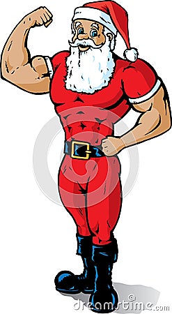 Muscle Santa Royalty Free Stock Photography - Image: 11801277