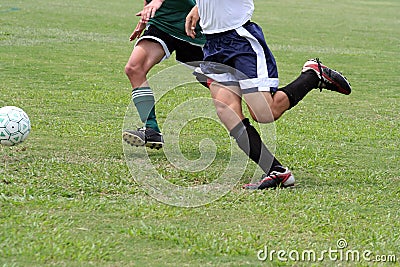 Muscular Soccer Legs Stock Photo - Image: 3137080