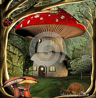 Mushroom House Royalty Free Stock Photos - Image: 17934098