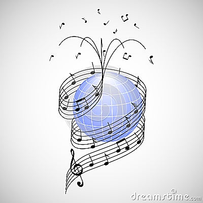 Music Around The World Stock Vector - Image: 67080928