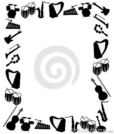 Music Border Stock Illustration - Image: 46748719